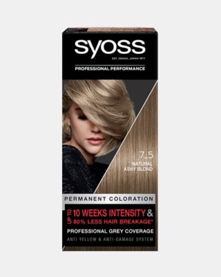Vopsea de păr permanentă Syoss 7-5 Natural Cenușiu