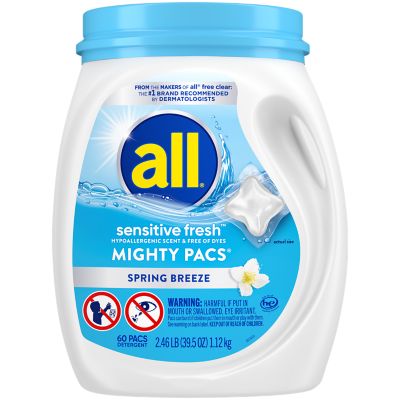 All Detergent Mighty Pacs All Sensitive Fresh Mighty Detergent Pacs,