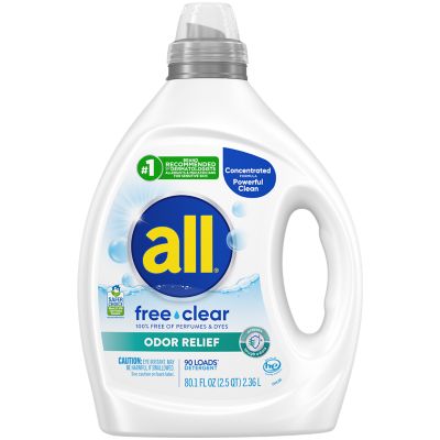 all® free clear Odor Relief Concentrated Liquid Detergent