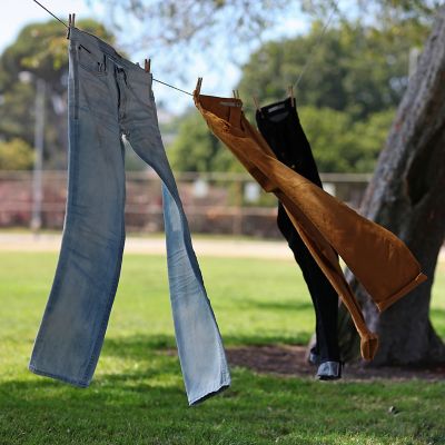 How to dry pants fast