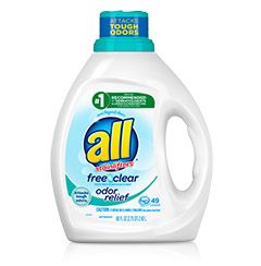 all® free clear Odor Relief Liquid Detergent | 100% Perfume & Dye Free