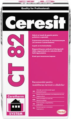 CERESIT CT 82 MORTAR ADEZIV SI MASA DE SPACLU PENTRU POLISTIREN - CERESIT