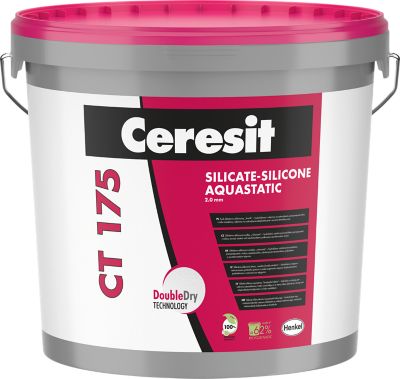 CERESIT CT 175 SILIKATO-SILIKONINIS TINKAS, RAIŽYTA FAKTŪRA - CERESIT