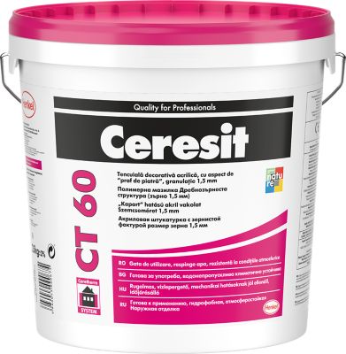 CERESIT CT 60 Ακρυλικός σοβάς – «κοκκώδης» δομή - CERESIT
