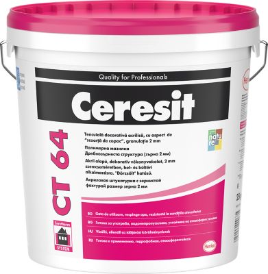 CERESIT CT 64 Акрилна мазилка – рустикална структура - CERESIT