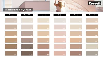 Ceresit vakolat és homlokzatfesték színskála - Colours of Nature - Ceresit