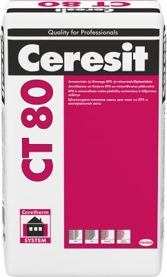 CERESIT CT 80 EPS IR MINERALINĖS VATOS PLOKŠČIŲ ARMAVIMO IR KLIJAVIMO ...