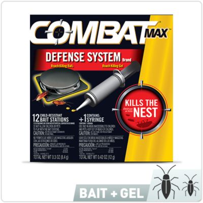 Combat Max® Defense System Brand Roach Killing Bait & Roach Killing Gel ...