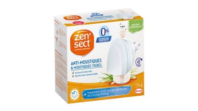 Zen'Sect Diffuseur Électrique 45 Nuits Anti-Moustiques Senteur Citronnelle