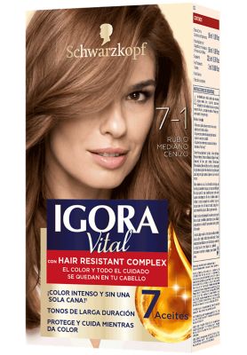 Tinte Igora Vital 7-1 Rubio Mediano Cenizo Schwarzkopf