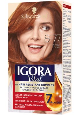 Tinte Igora Vital 8-77 Cobrizo Claro Schwarzkopf