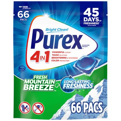 Fresh Mountain Breeze™ Single Dose Laundry Pacs | Purex®