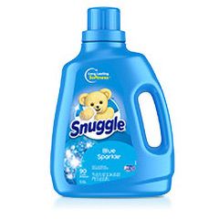 Ultra Blue Sparkle Liquid Fabric Softener Snuggle