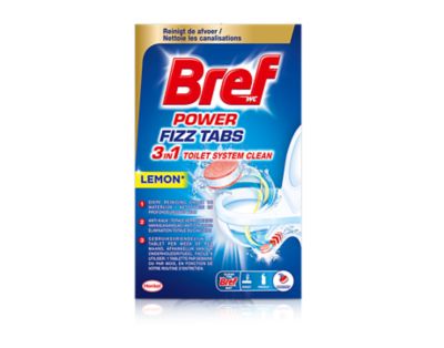 Produit nettoyant wc | Bref Power Fizz Tabs 3in1