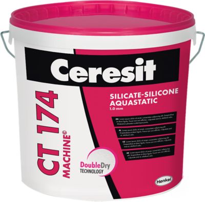 CERESIT CT 174 MACHINE SILICATE SILICONE AQUASTATIC - Plaster - CERESIT