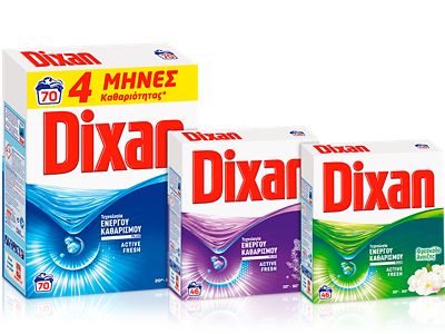 Dixan απορρυπαντικά σε σκόνη