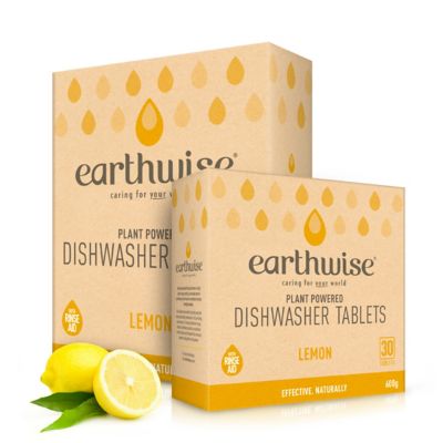 Earthwise Dishwasher Tablets - Lemon - EFFECTIVE. NATURALLY