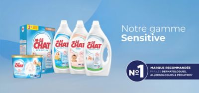 Notre gamme Sensitive – Le Chat | Lessives peau sensible certifiées ...