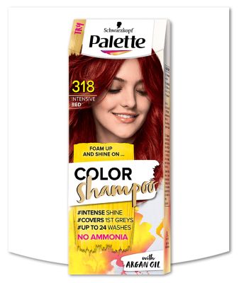 318 Intensive Red - Palette Color Shampoo | With Argan Oil