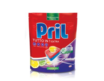 Pril Tutto in 1 Extra Tabs Limone & Lime