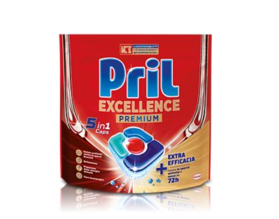 Pril Excellence Premium 5in1 Caps - extra efficacia contro lo sporco secco