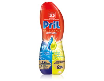Pril Excellence Duo Gel Sciogli Grasso - Limone & Lime