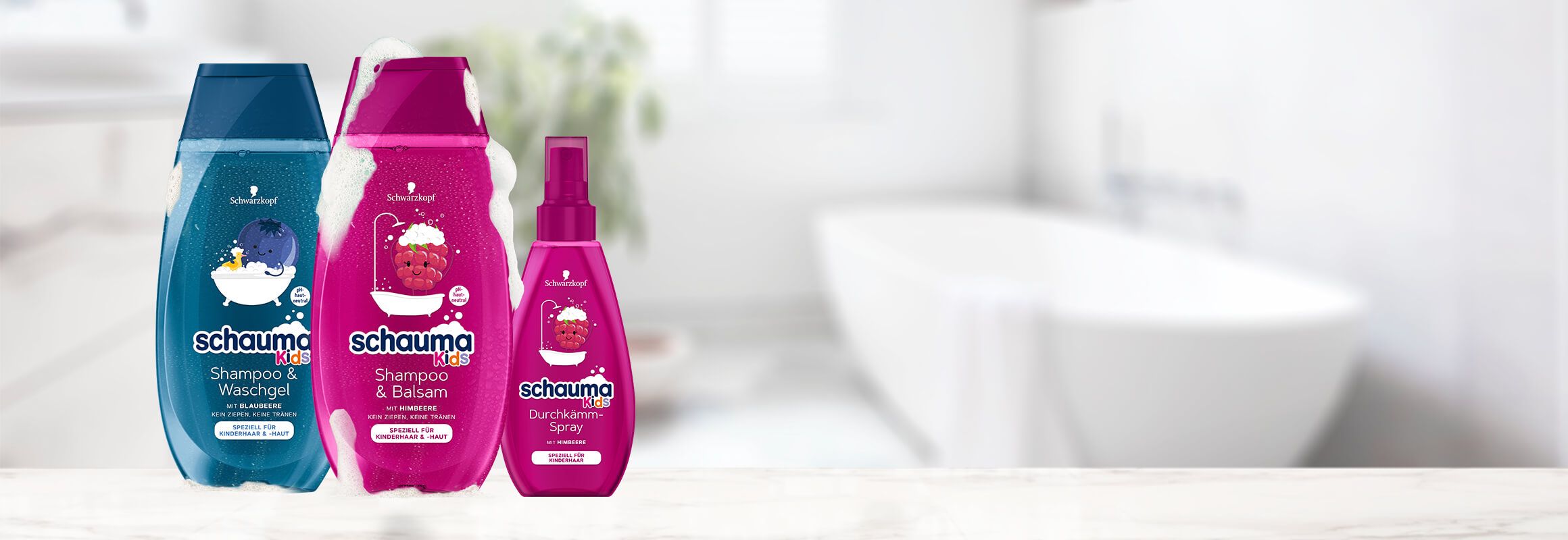 Shampoo & Balsam mit Himbeere