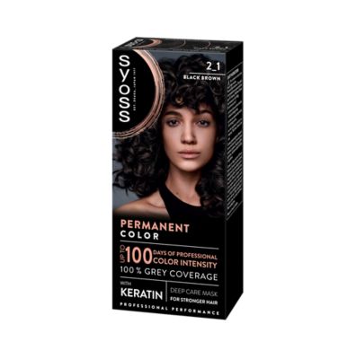 Syoss Black Brown 2_1 | Permanent Hair Color