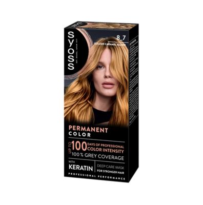 Syoss Golden Caramel Blond 8_7 | Permanent Hair Color
