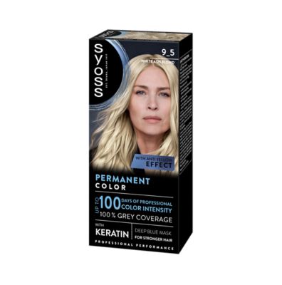 Syoss White Ash Blond 9_5 | Permanent Cool Hair Color