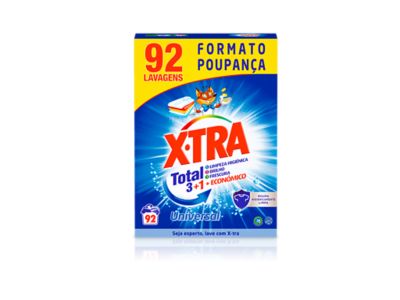 X-tra Pó Total + | Detergente para roupa poderoso